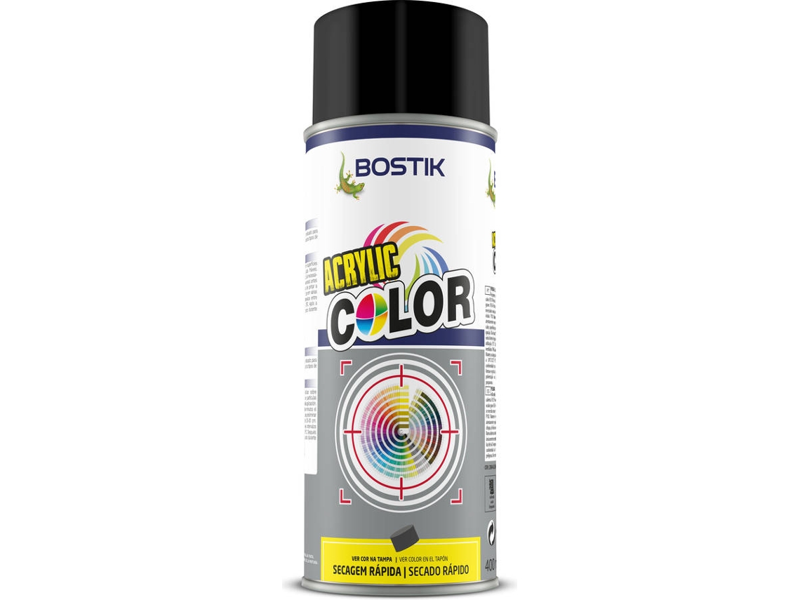 Cor 9005 Preto BOSTIK Acrylic Ral Brilhante 400 ml | Worten.pt
