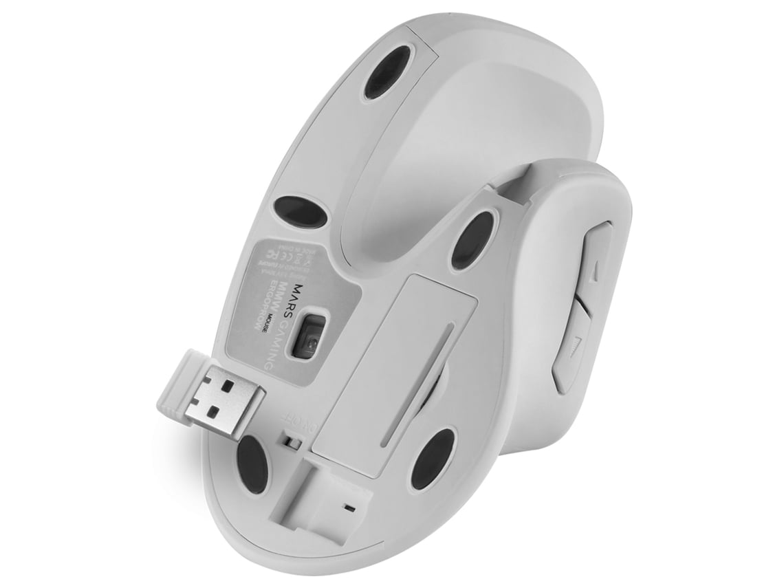 Rato Vertical Sem Fios MARS GAMING Mmw-Ergopro 3200Dpi Recetor Sem Fios ...