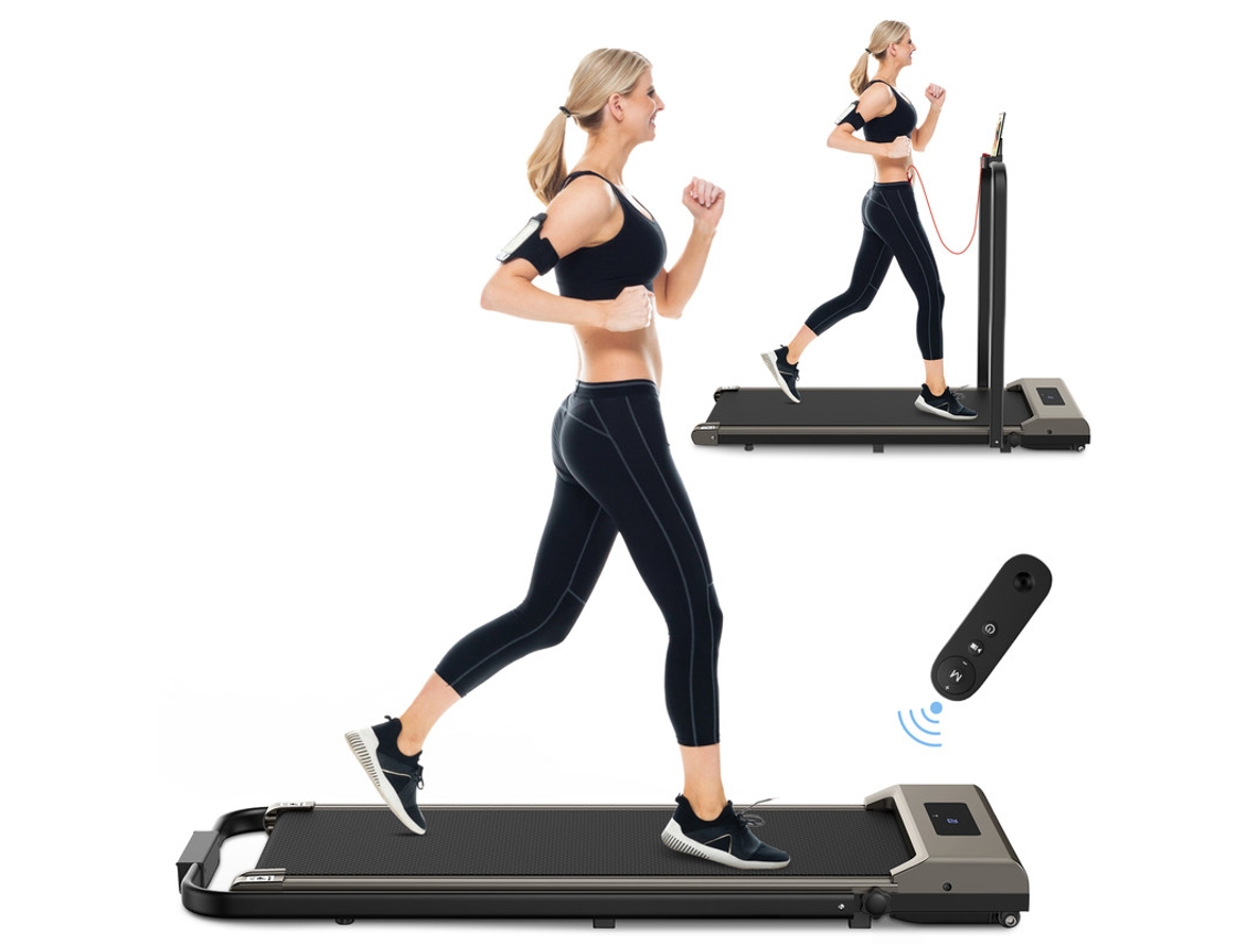 Passadeira De Corrida Dobrável 2 Em 1 Motor Elétrico Silencioso De 750 ...