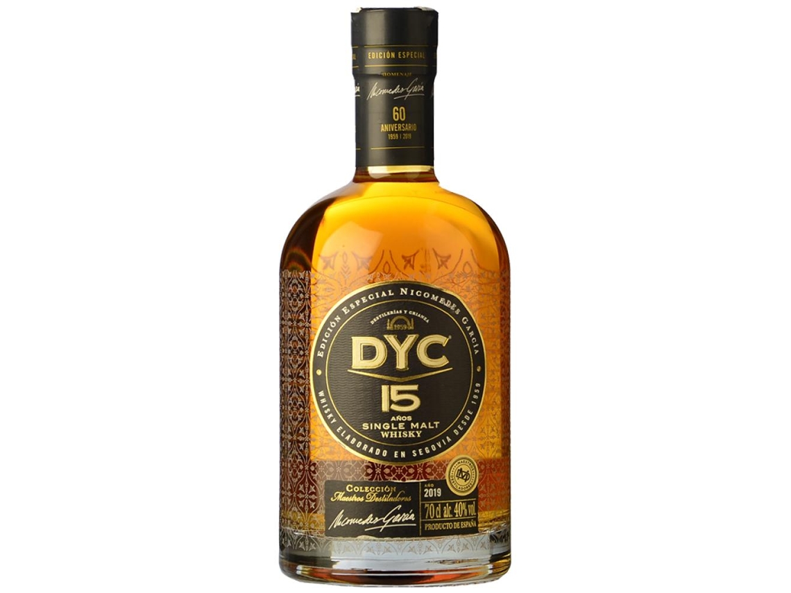 Whisky DYC Single Malt Dyc 15 Anos (0.7 L - 1 unidade) | Worten.pt