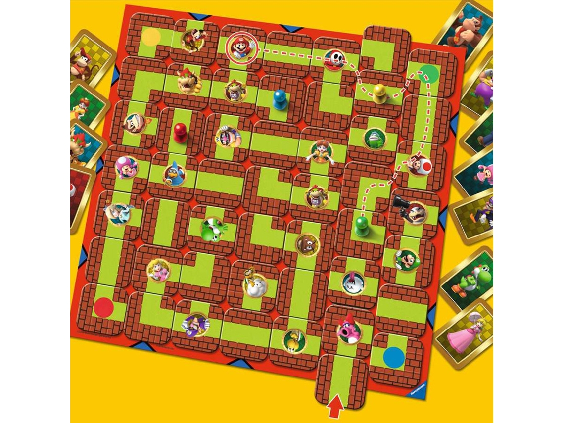 Jogo de Tabuleiro RAVENSBURGUER Super Mario Labyrinth (Idade Mínima: 7 ...
