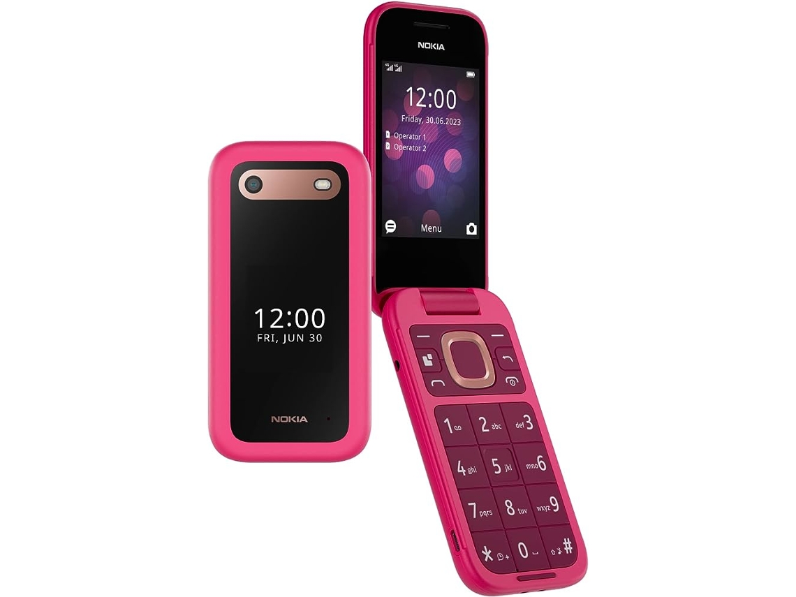 Telemóvel NOKIA 2660 Flip Dual Sim 2.8'' Rosa | Worten.pt