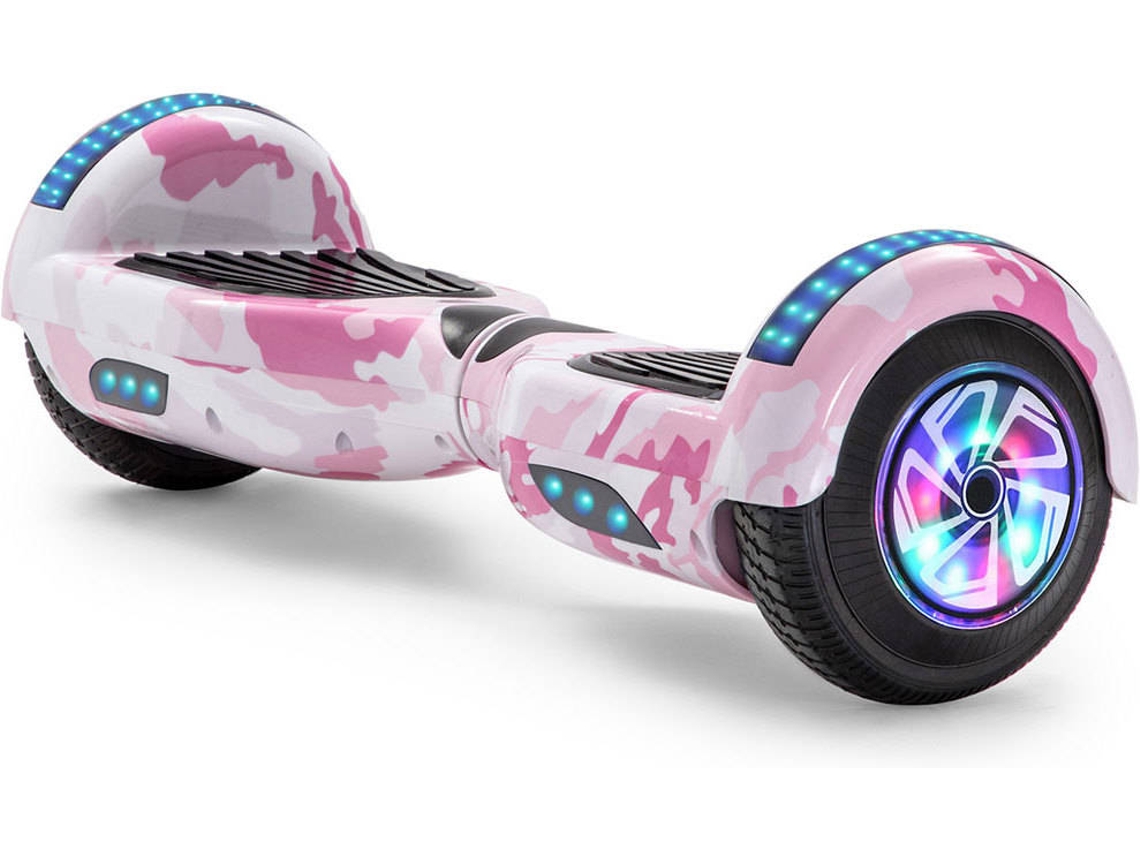 Hoverboard E-RIDES TLTL10 Rosa (Coluna Bluetooth|Autonomia: 30-60 min ...