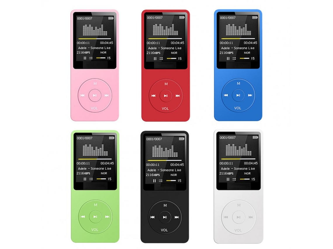 Leitor MP3 Bluetooth Sem Perdas Rádio Fm Portátil Externo Branco ...