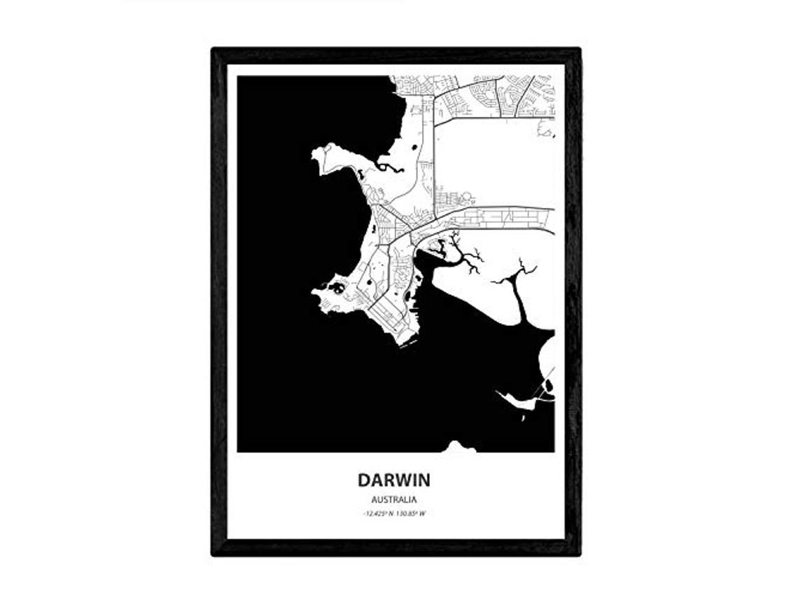 Póster NACNIC con mapa de Darwin Australia (A3) | Worten.pt
