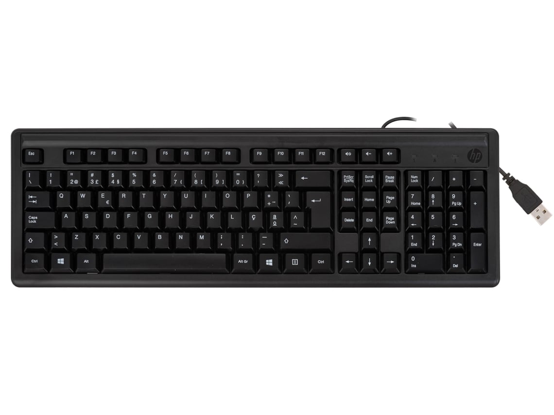 Teclado HP 100 (Outlet Grade A - USB - Português) | Worten.pt