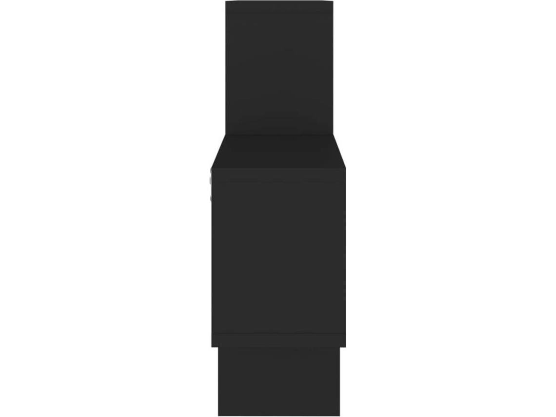 vidaXL Prateleira parede formato carro 82x15x51cm contraplacado preto ...