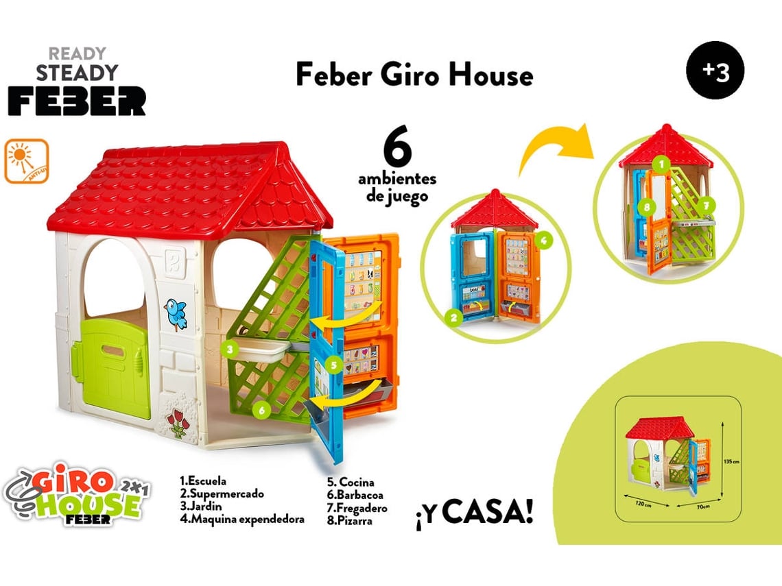 Casa FEBER Girohouse (Idade Mínima Recomendada: 2 anos) | Worten.pt