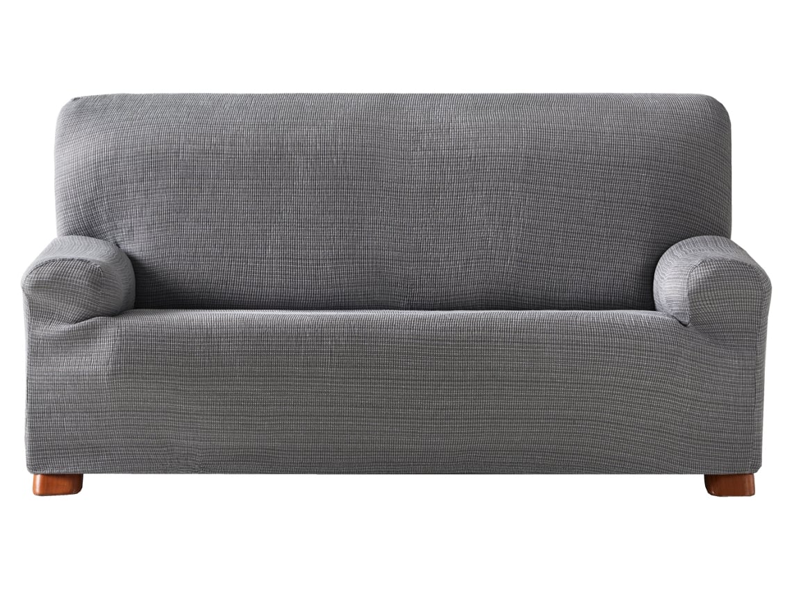 Capa de Sofá Tecido Elástico Vulcano para Sofá de 3 Lugares Cinzento ...