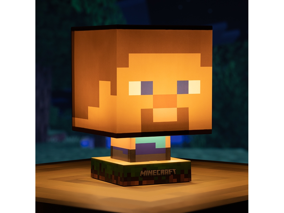 Candeeiro de Mesa PALADONE Minecraft: Steve Castanho | Worten.pt