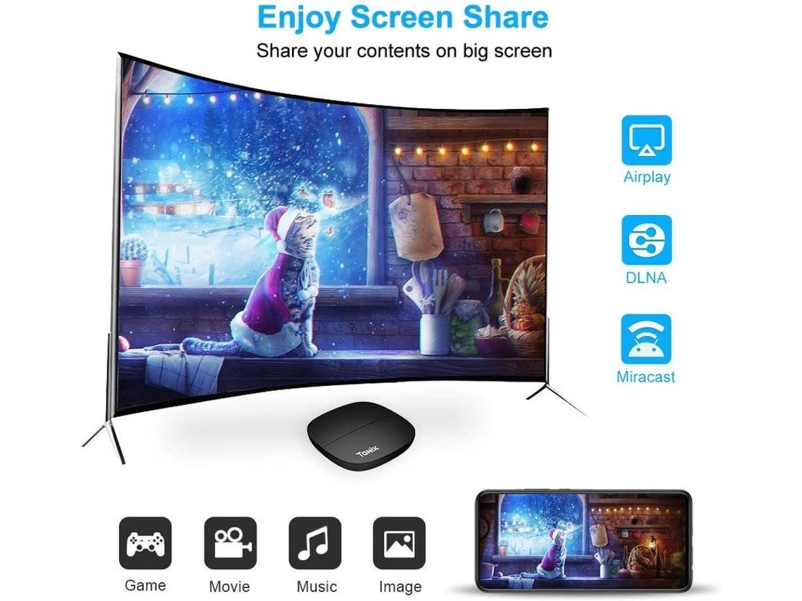 Box Smart TV YDCY TVB-L-47 (Android - 4K Ultra HD - 2 GB RAM - Wi-Fi) | Worten.pt