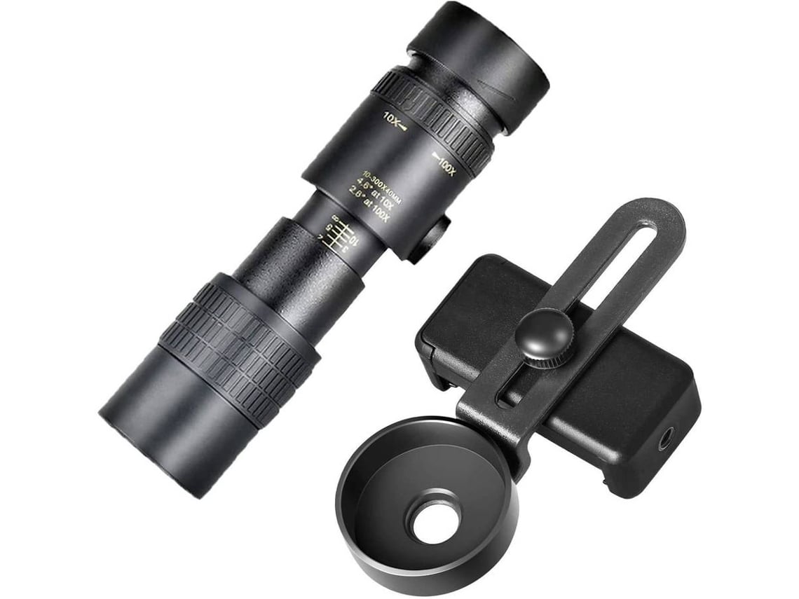 Monocular ENZONS com Zoom 12X50 e Suporte para Smartphone e Tripé para ...