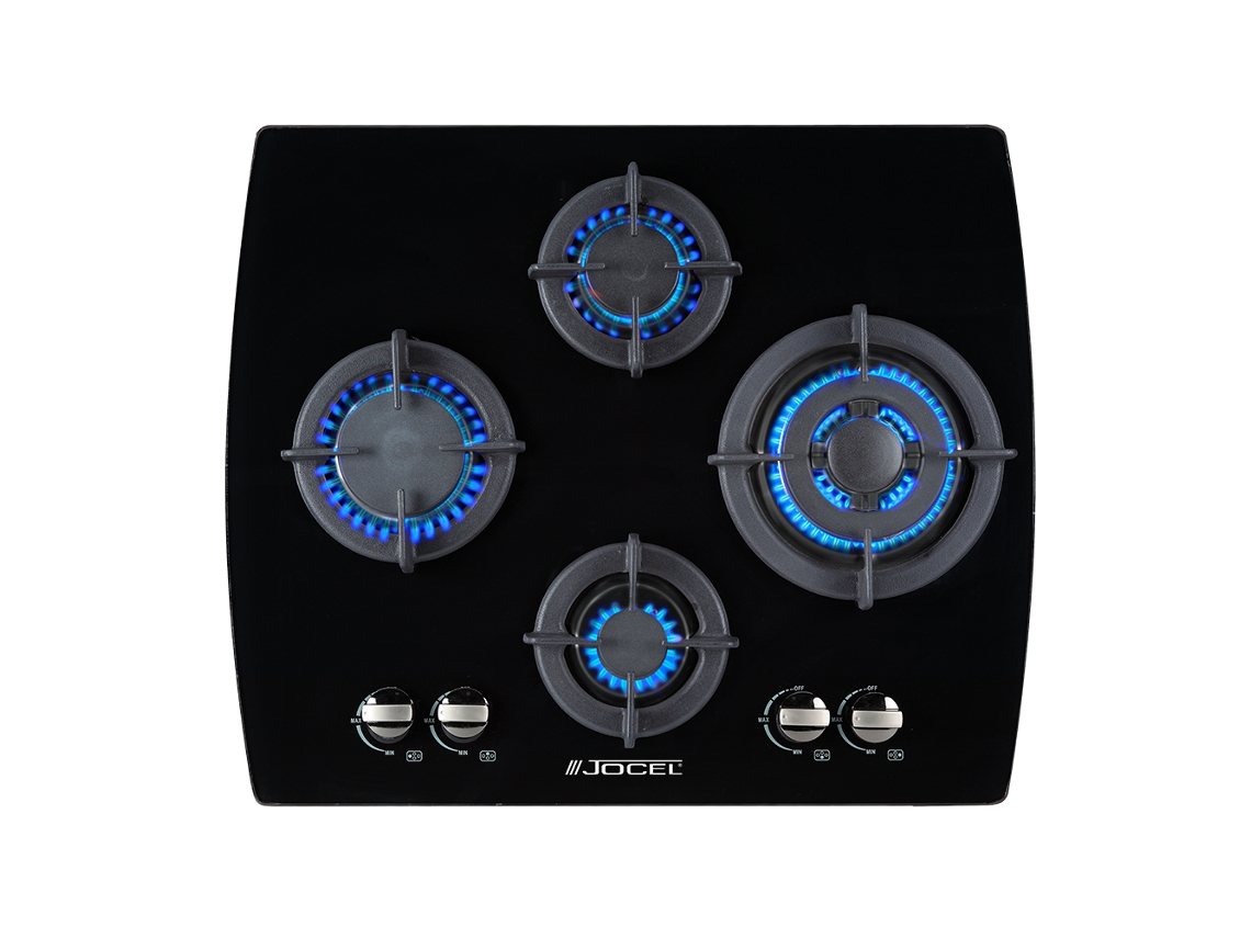 Placa de Gás JOCEL JPEMGBG-654 (Gás Natural - 64 cm - Preto) | Worten.pt