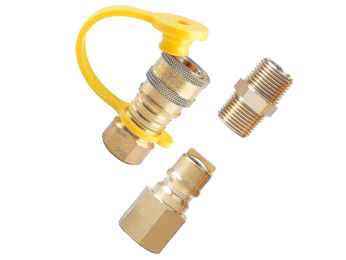 Conector rápido de gás natural de 3/8 pol. Latão 1 lp Propano Conexões ...