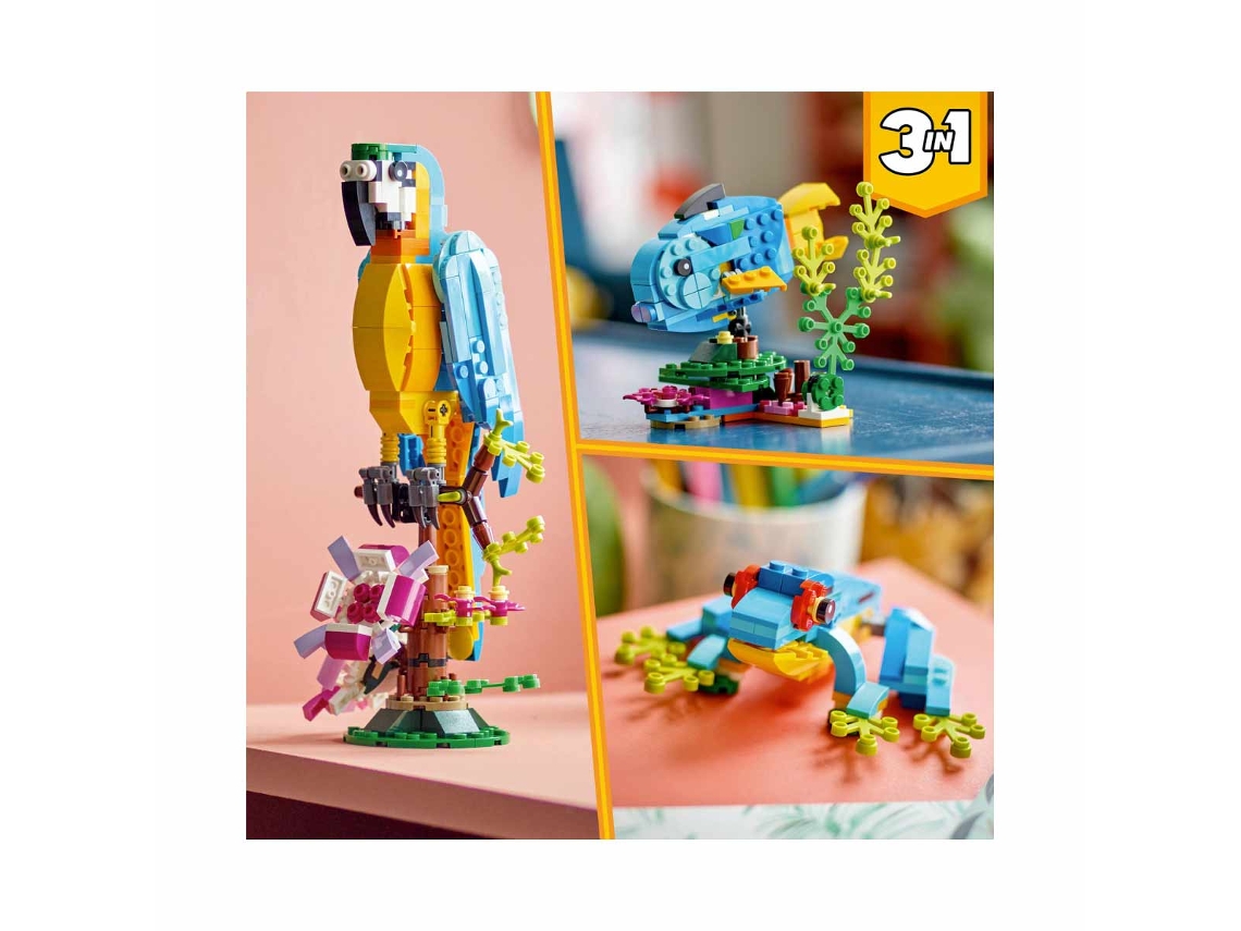 LEGO Creator 3 Em 1: Exotic Loro 31136 (Idade Mínima Recomendada: 7 ...