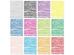 Autocolantes INF Letras e Números (12 Folhas A4 - 1512 Unidades ...