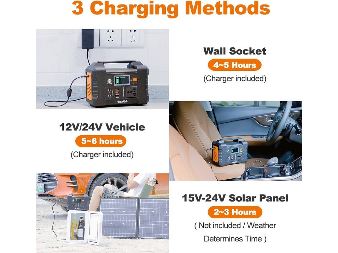Central de Energia Portátil FLASHFISH E200 | Worten.pt