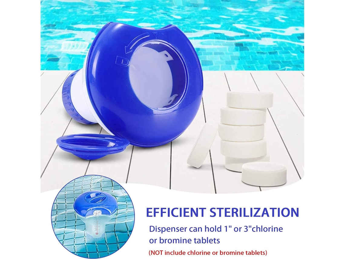 Pool Chlorine Diffuser With Thermometer Pool Chlorine Float Floating ...