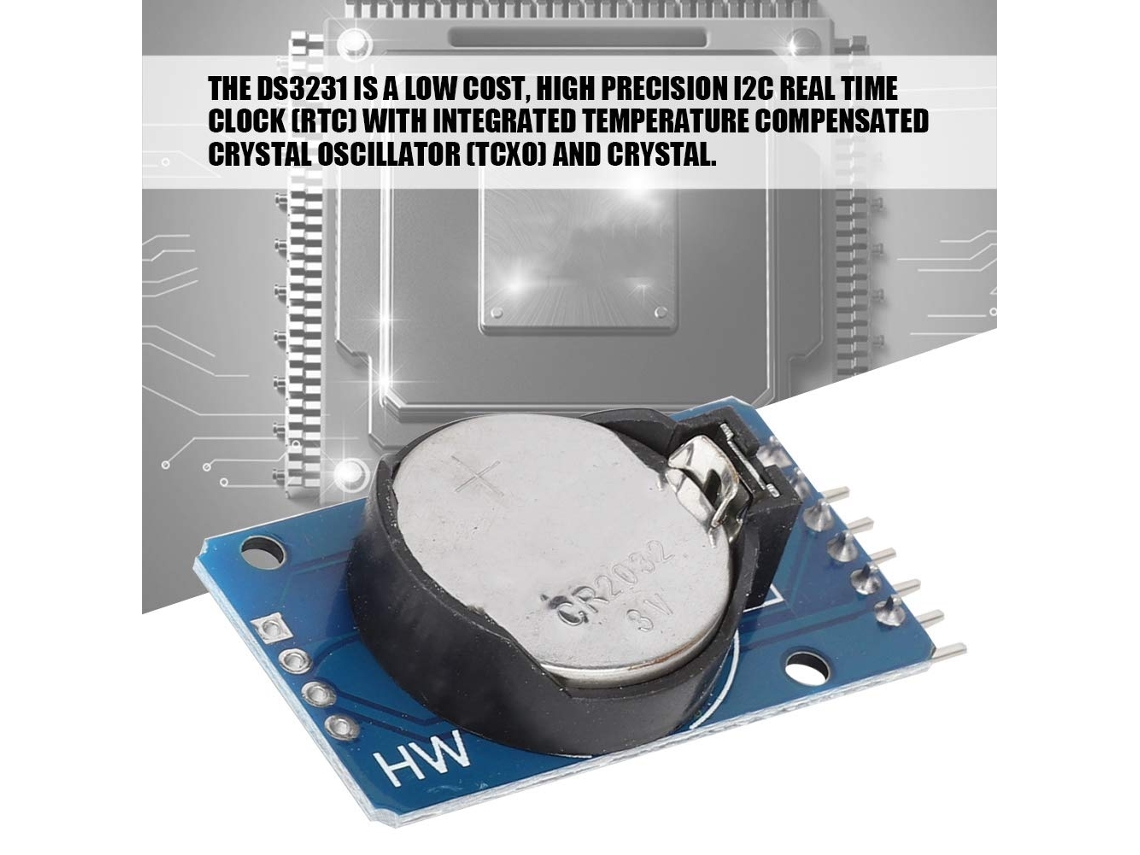 Módulo de Relógio em Tempo Real Ds3231 Sensor Rtc Alta Precisão At24C32 ...