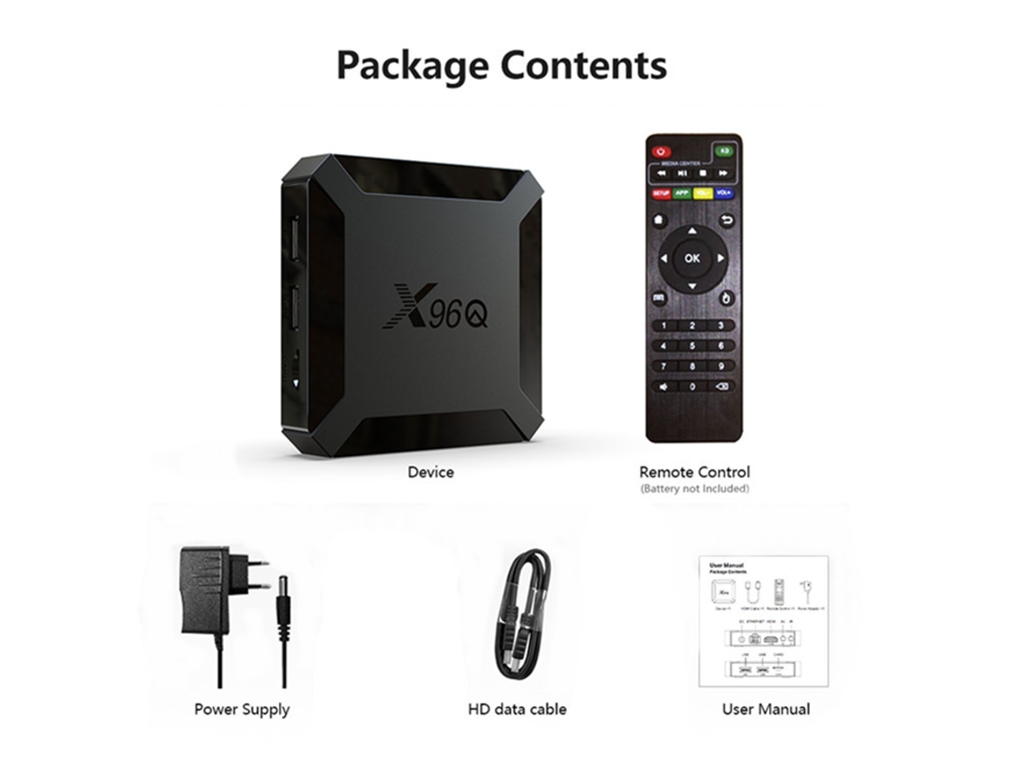 Box Smart TV YDCY X96Q 714-W4 (Android - 4K Ultra HD - 2 GB RAM - Wi-Fi ... Box Smart TV YDCY X96Q 714-W4 (Android - 4K Ultra HD - 2 GB RAM - Wi-Fi ...