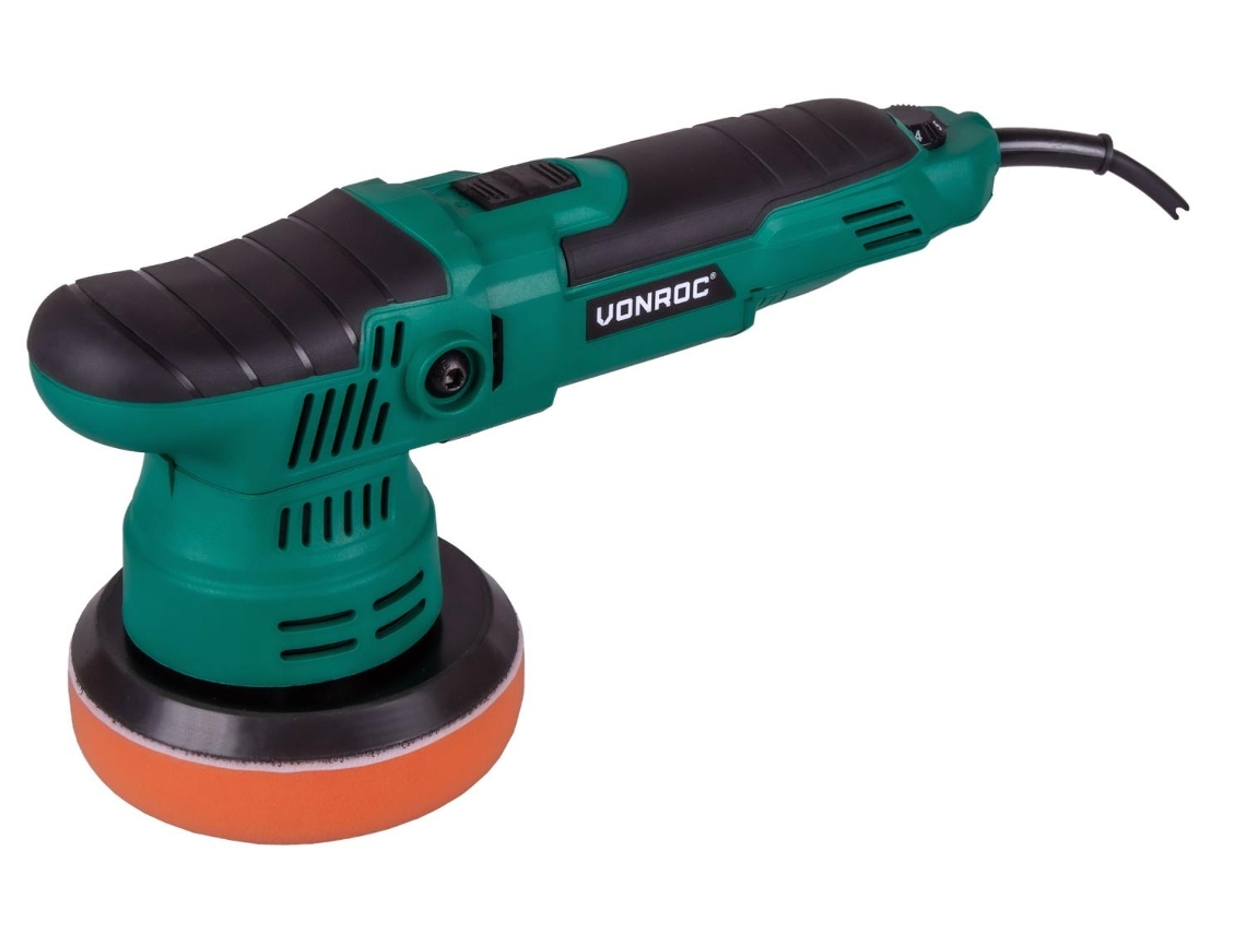 Polidora VONROC Excêntrica (RotoOrbital) 650W Incl. 7 Esponjas de ...