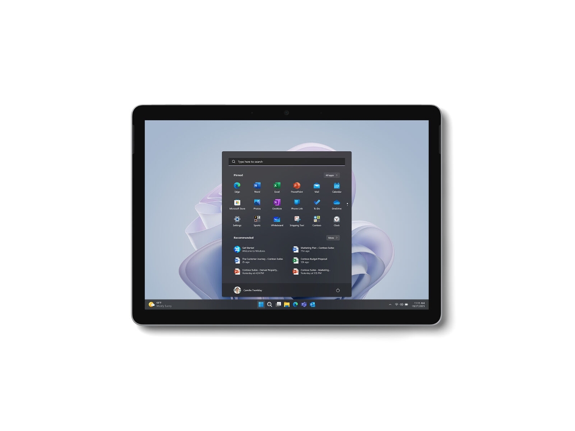 Tablet MICROSOFT Surface Go 4 10,5 Intel N200 8 Gb Ram 128 Gb Platina ...