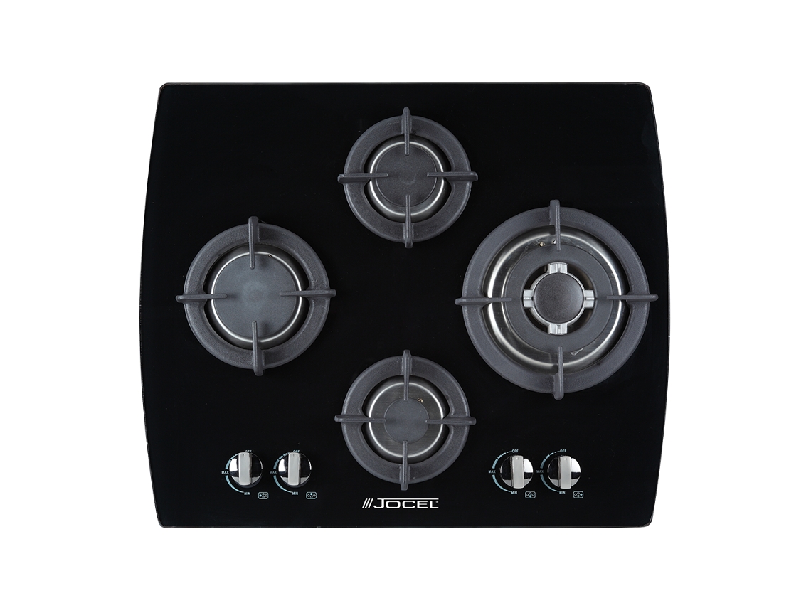 Placa de Gás JOCEL JPEMGBG-654 (Gás Natural - 64 cm - Preto) | Worten.pt