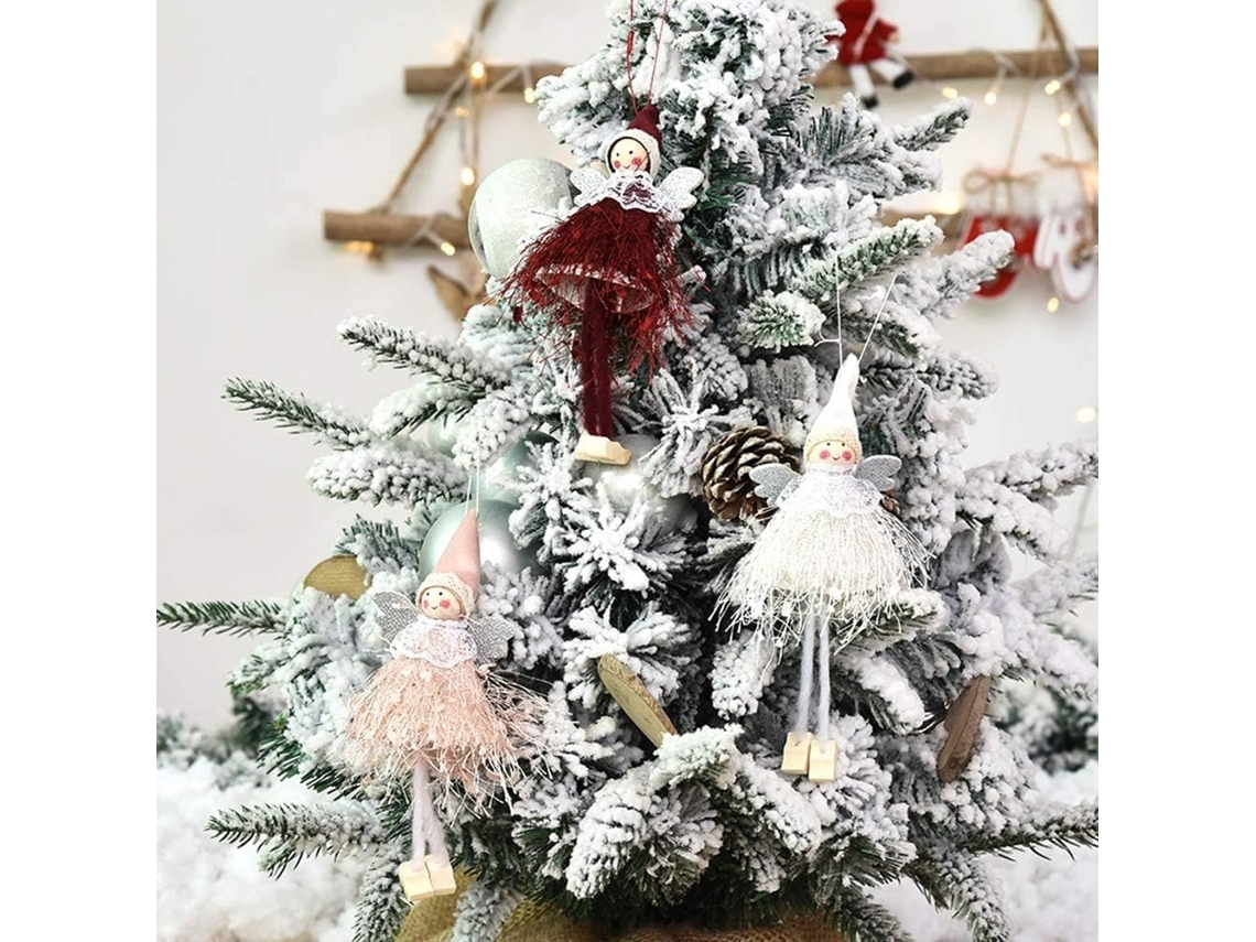 Bonecos de Anjo Pendurados em Árvore de Natal Enfeites de Boneca de ...
