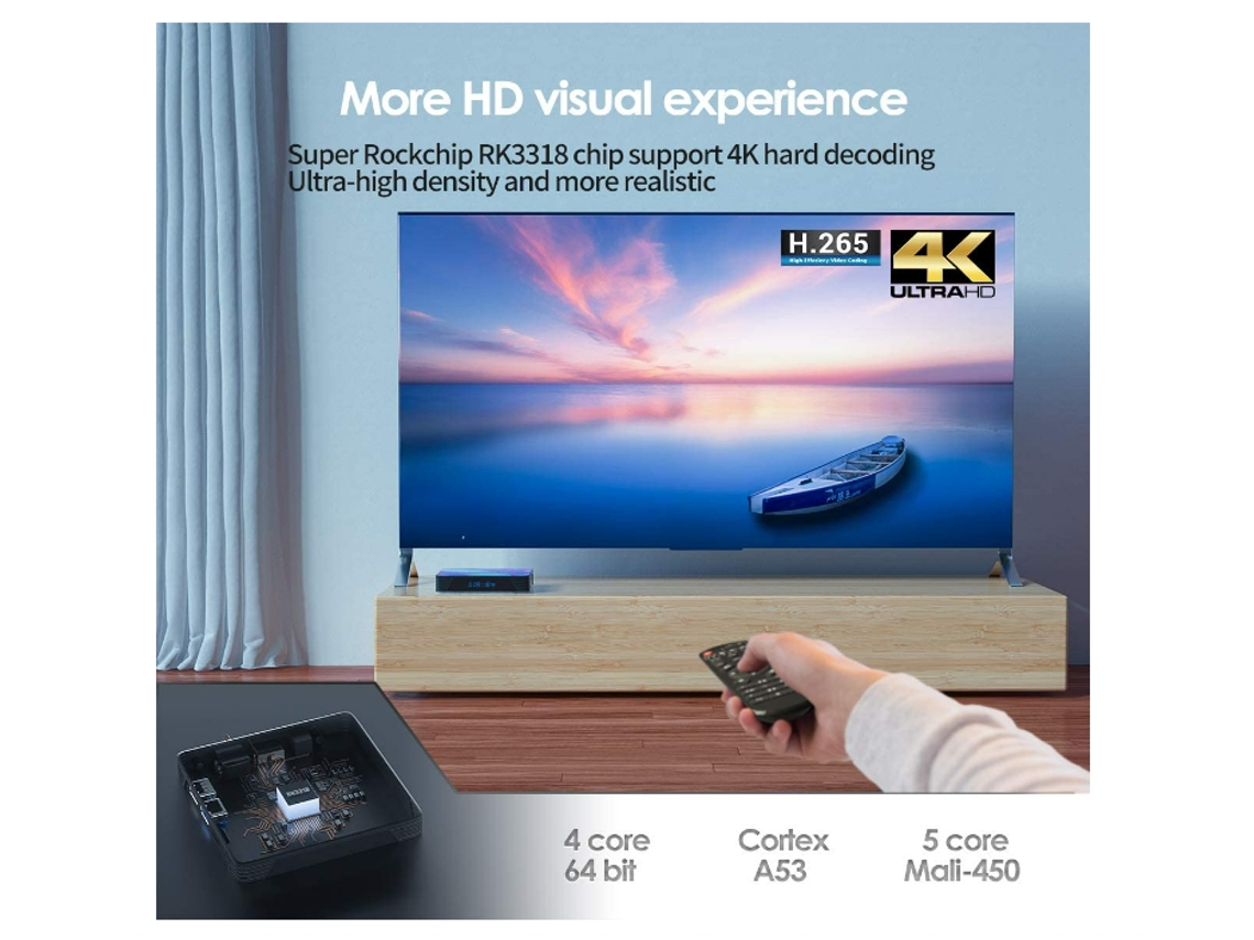 Box Smart TV CHRONUS x88 pro 10 (Android - 4K Ultra HD - 4 GB RAM - Wi ...