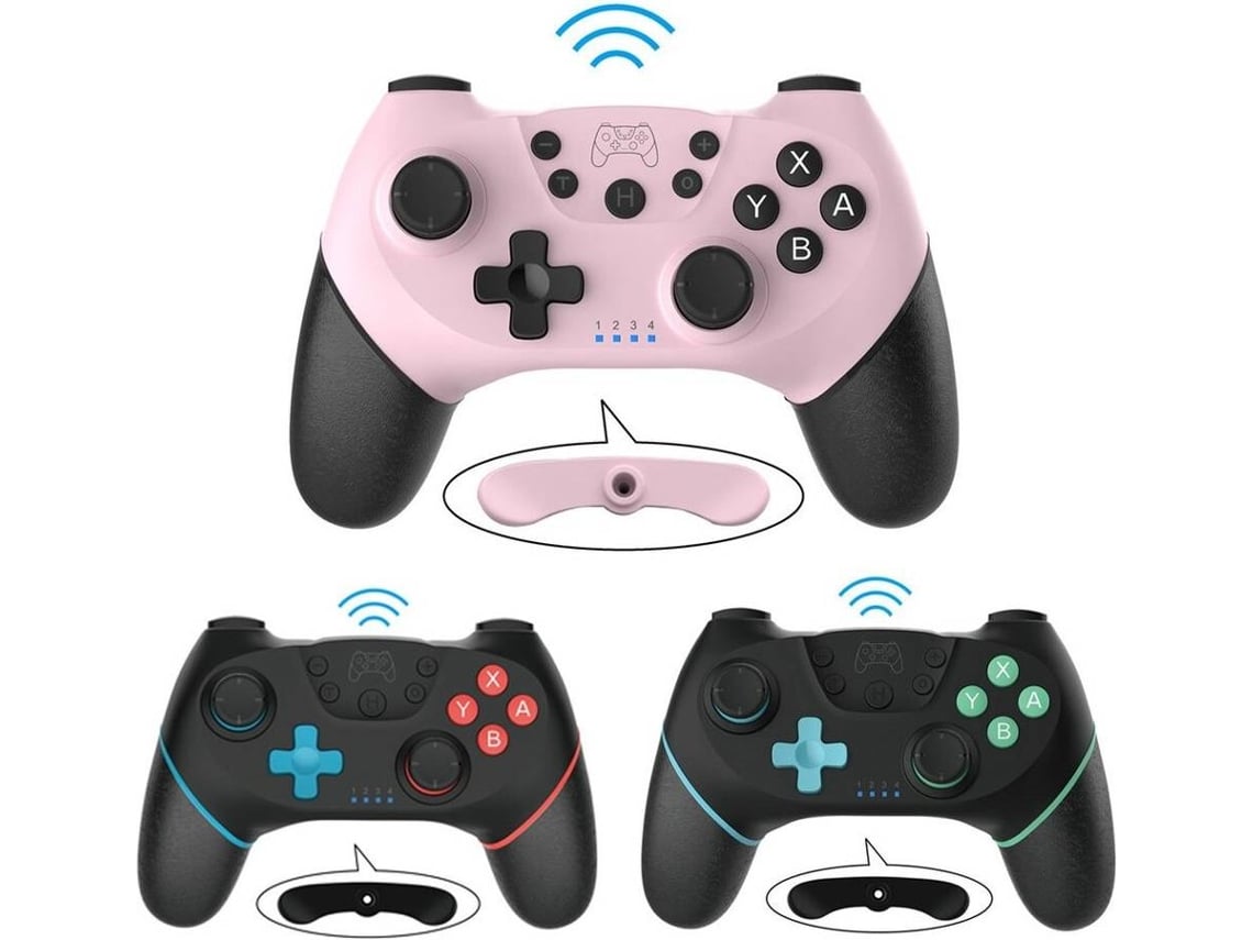 Comando Nintendo Switch Pro ALIN515-1 Rosa (Wireless) | Worten.pt