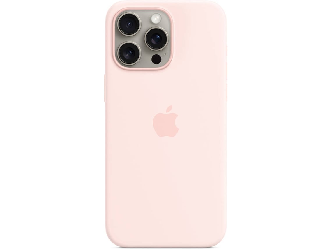 Capa APPLE iPhone 15 Pro Max Silicone com MagSafe Rosa-claro | Worten.pt