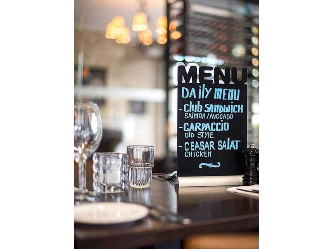 Quadro de Mesa de Ardósia SECURIT Menu (34 x 21 x 6 cm) | Worten.pt