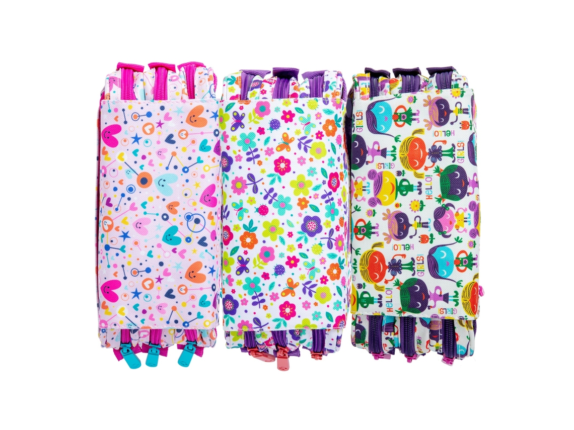 COLEPACK Design Estojo Triplo com Material Escolar Incluído | Worten.pt