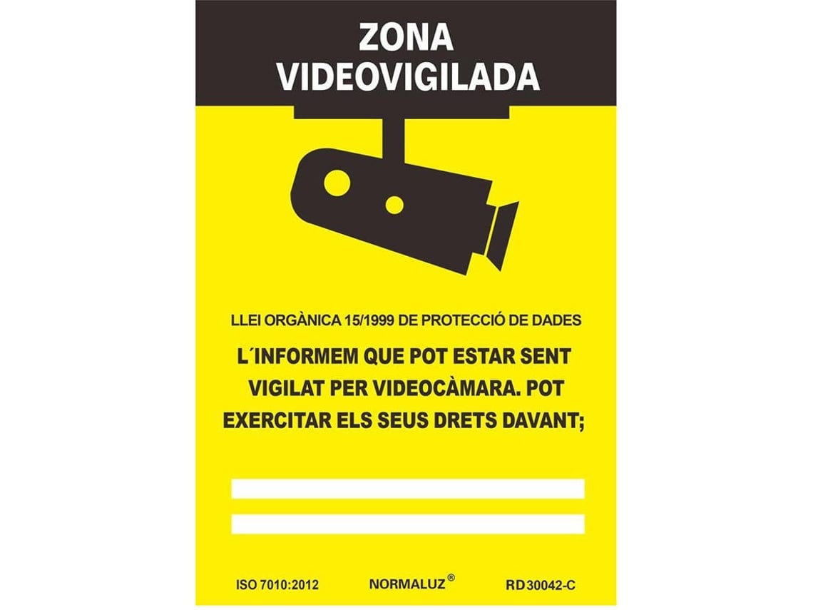 Sinal Zona com Video Vigilância NORMALUZ Pvc 0,7Mm 21X30Cm | Worten.pt