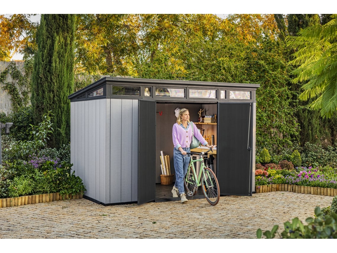 Abrigo de Jardim de Resina KETER Artisan 11x7 ao Ar Livre (Shed ...