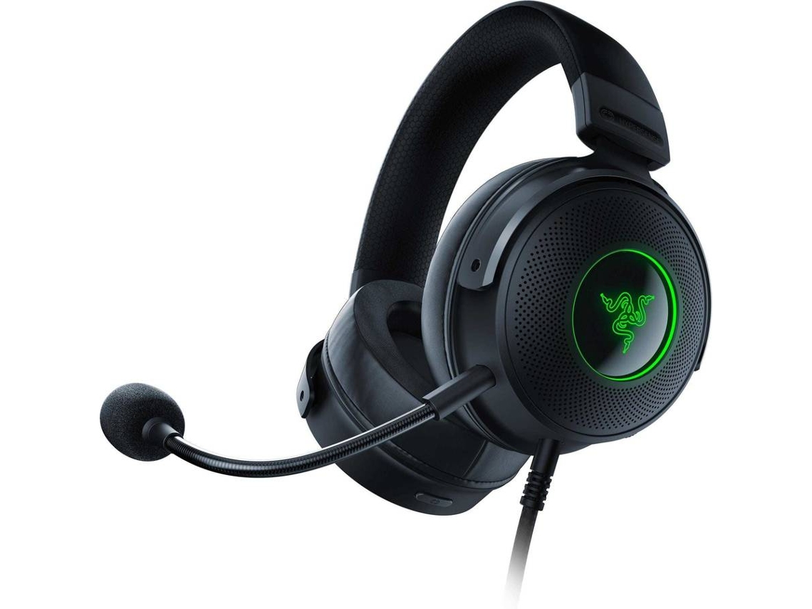 Auscultadores Gaming com Fio RAZER Kraken V3 HyperSense (Over Ear ...