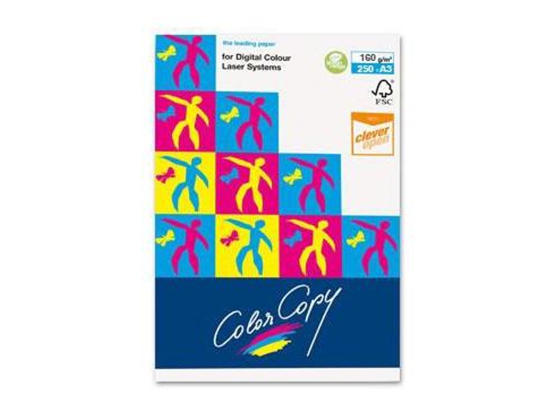 Papel Color Copy Brilhante A3 250 Fls 160 Grs | Worten.pt