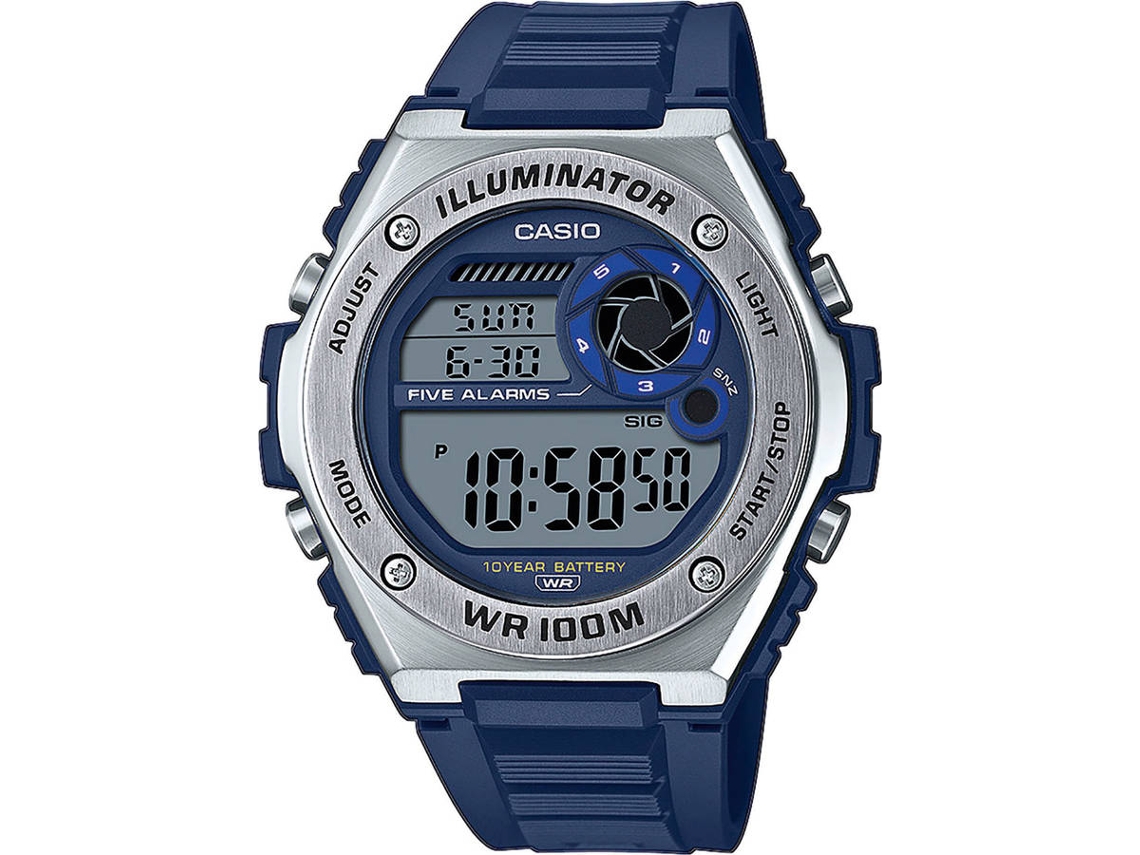 Relógio CASIO Homem (Silicone - Azul) | Worten.pt