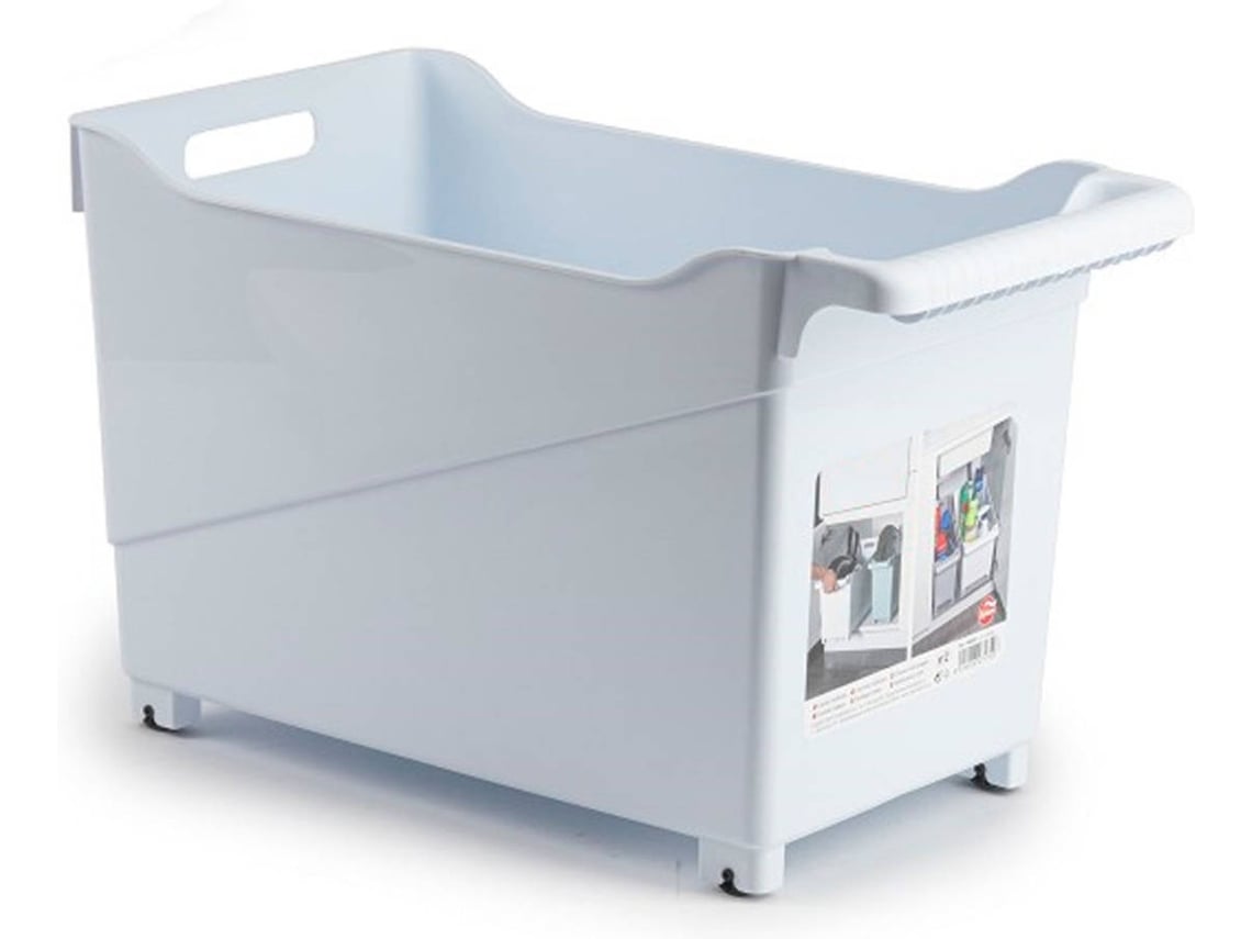 Carrinho Multiusos com Rodas e Cabo ACAN nº2 (Branco - Plástico - 28 x ...