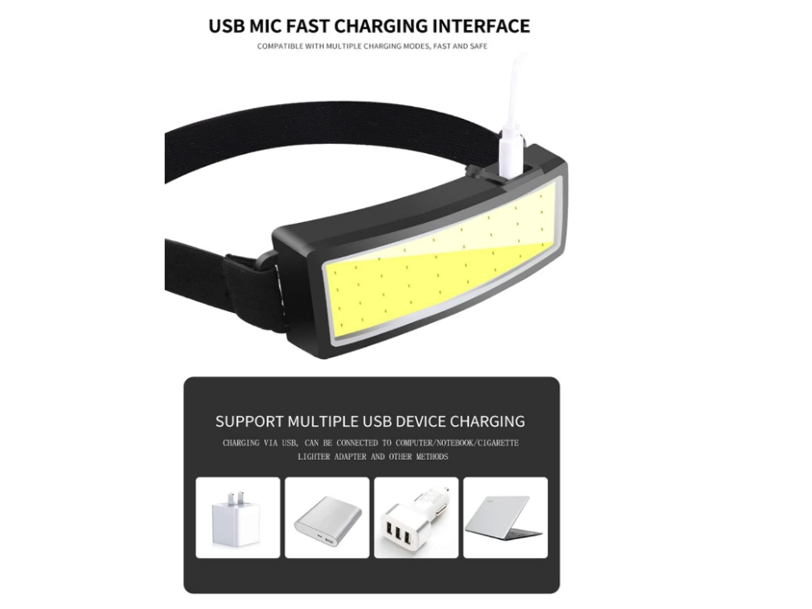 Farol, farol COB super brilhante, feixe largo de 10.000 lúmens, farol ...