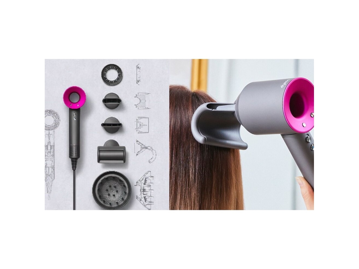 Secador de Cabelo DYSON Supersonic Hd08-Rosa Vermelho | Worten.pt