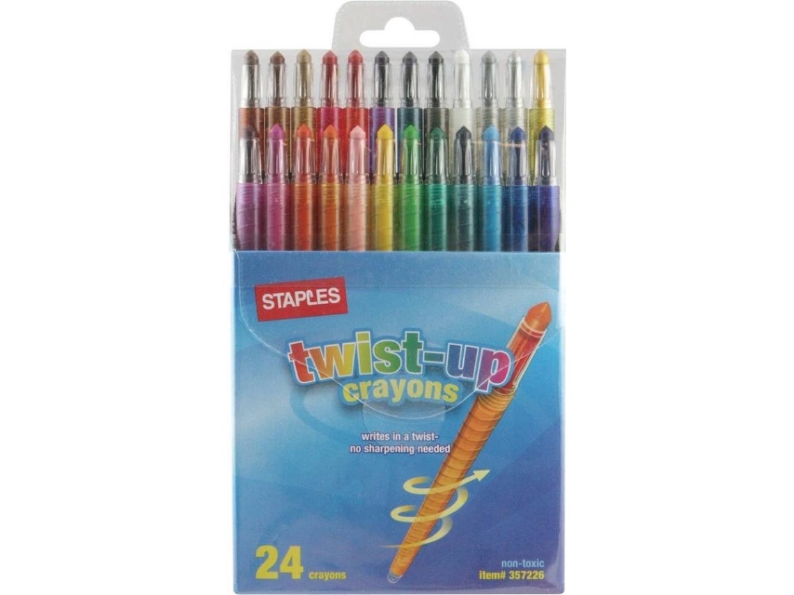 Lápis de Cera STAPLES 53058 (Multicor - Cera - Multicor - 24 Unidades ...