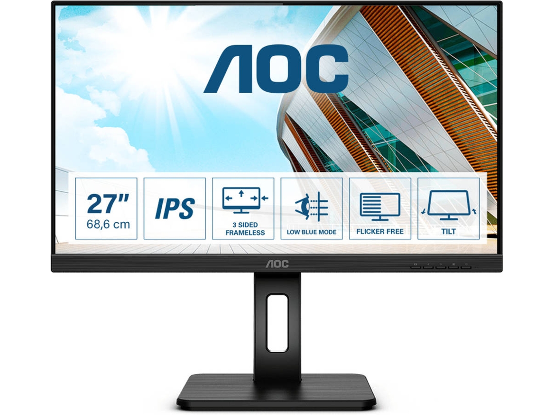 Monitor AOC 27P2Q (27'' - Full HD - IPS - AMD FreeSync) | Worten.pt