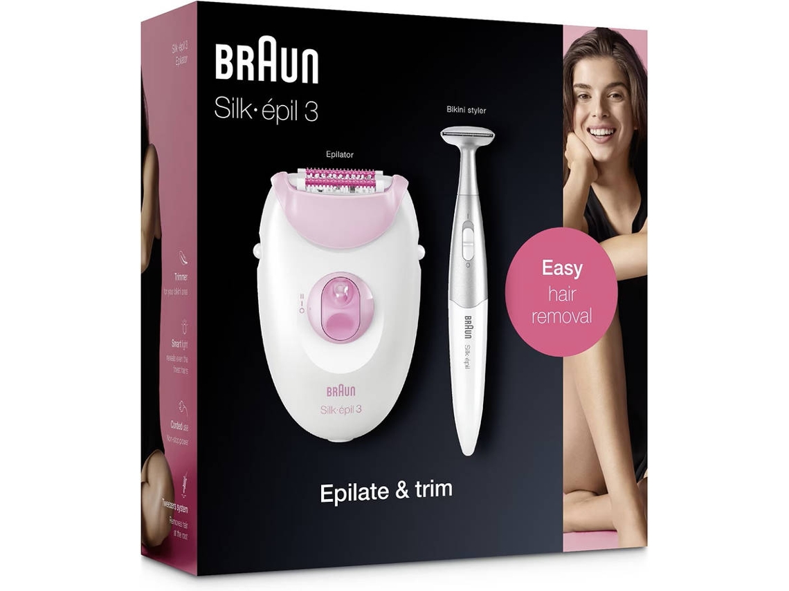 Depiladora BRAUN Silk Epil S3 3321 (Arranque - Multi-zonas) | Worten.pt