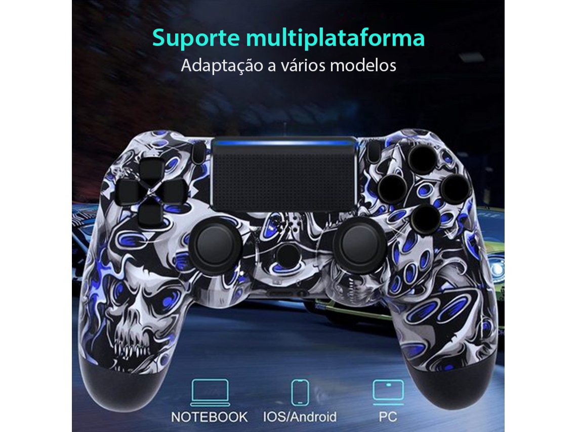 Comando PS4 KINSI Kinsi Dualshock (Wireless - Azul) | Worten.pt