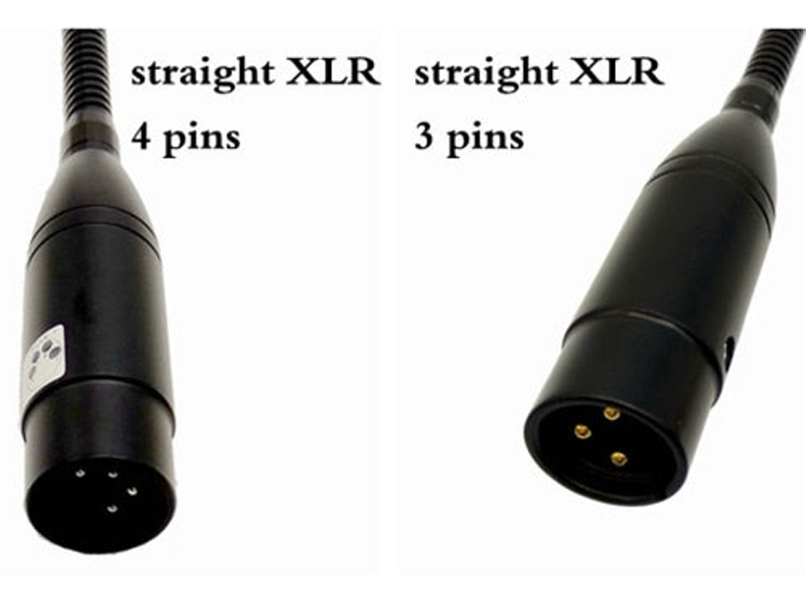 Luz Do Mixer Dj 3/4 Pinos Xlr 1W Led[Xlr de Ângulo Reto de 3 Pinos ...