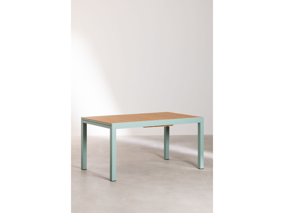 Mesa de Exterior SKLUM (75 cm x 150 cm - 197 cm x 90 cm - Alumínio ...