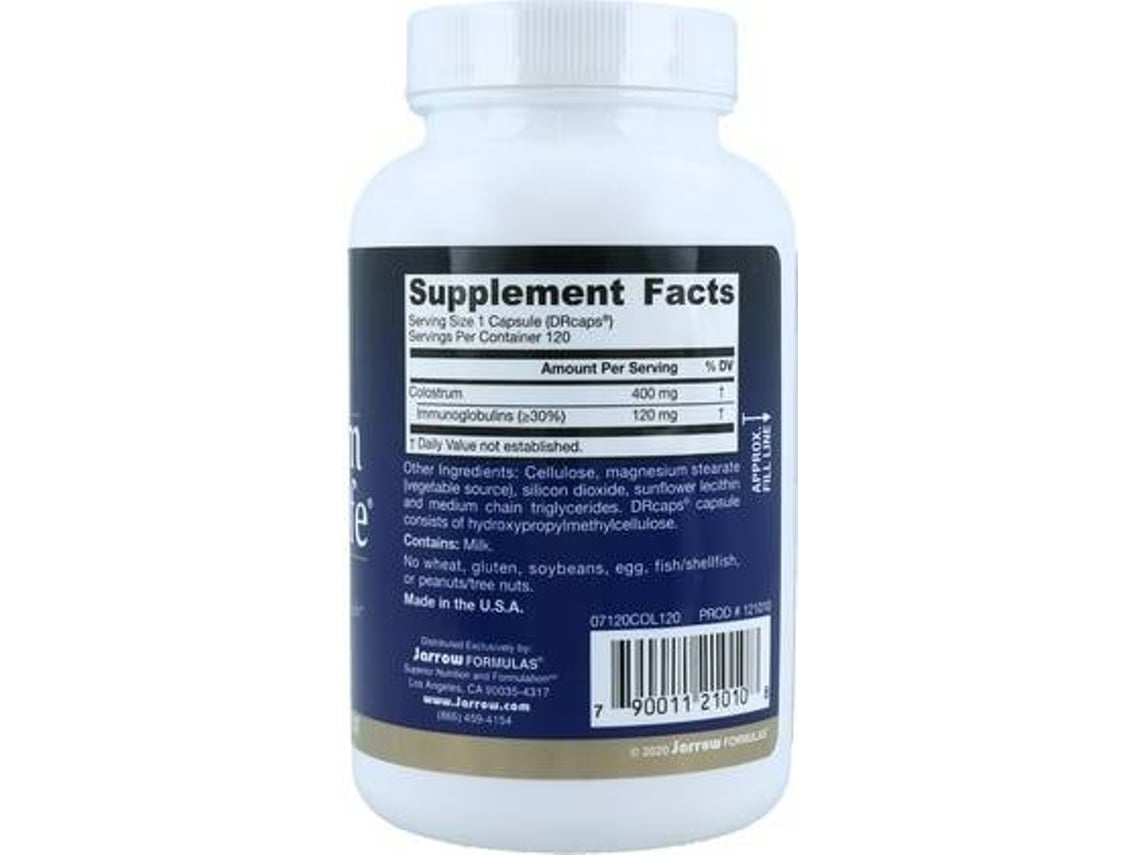Suplemento Alimentar JARROW FORMULAS Colostrum Prime Life (120 cápsulas ...