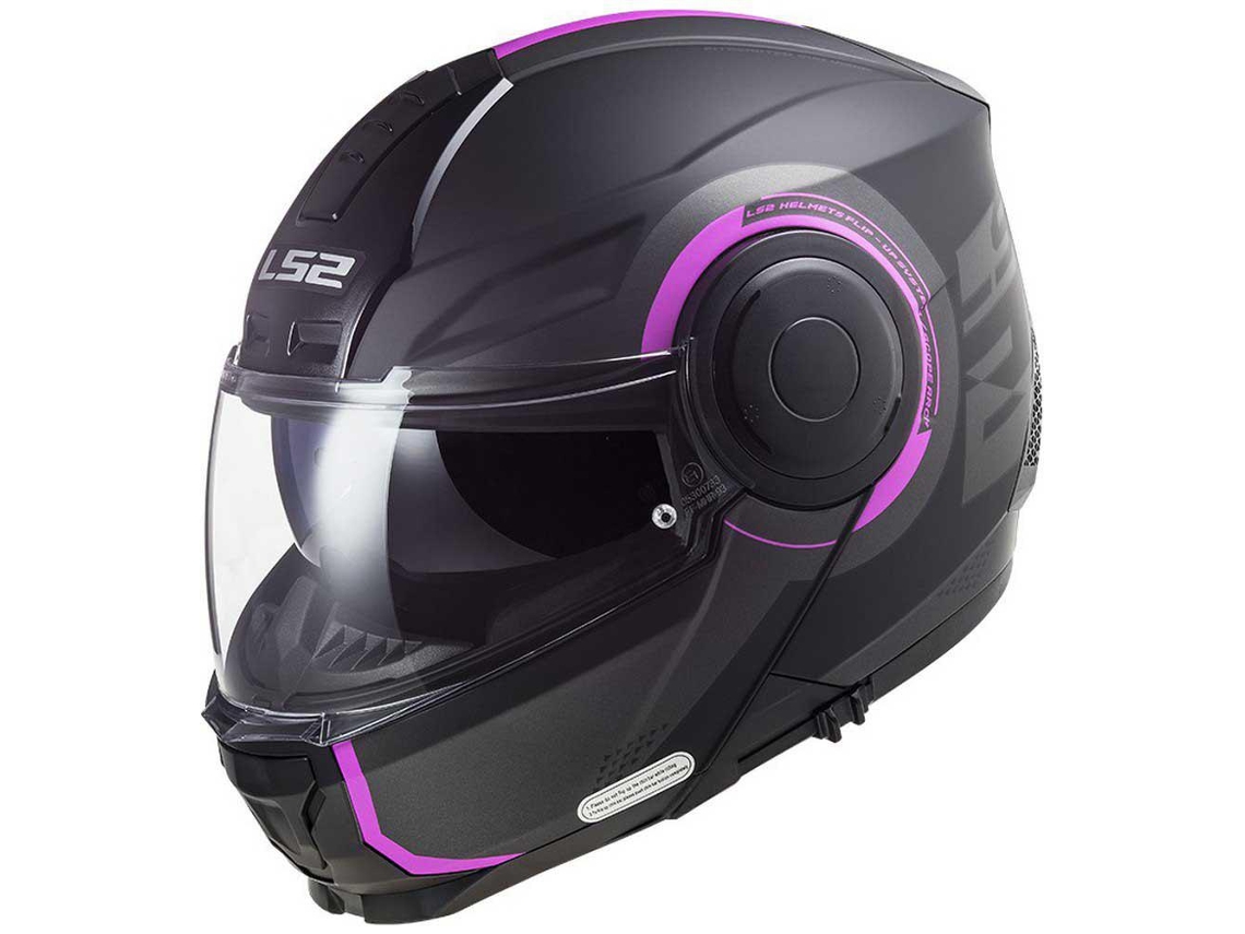 Capacete Modular LS2 FF902 Scope Arch Matt Titanium Pink (Tam: L ...