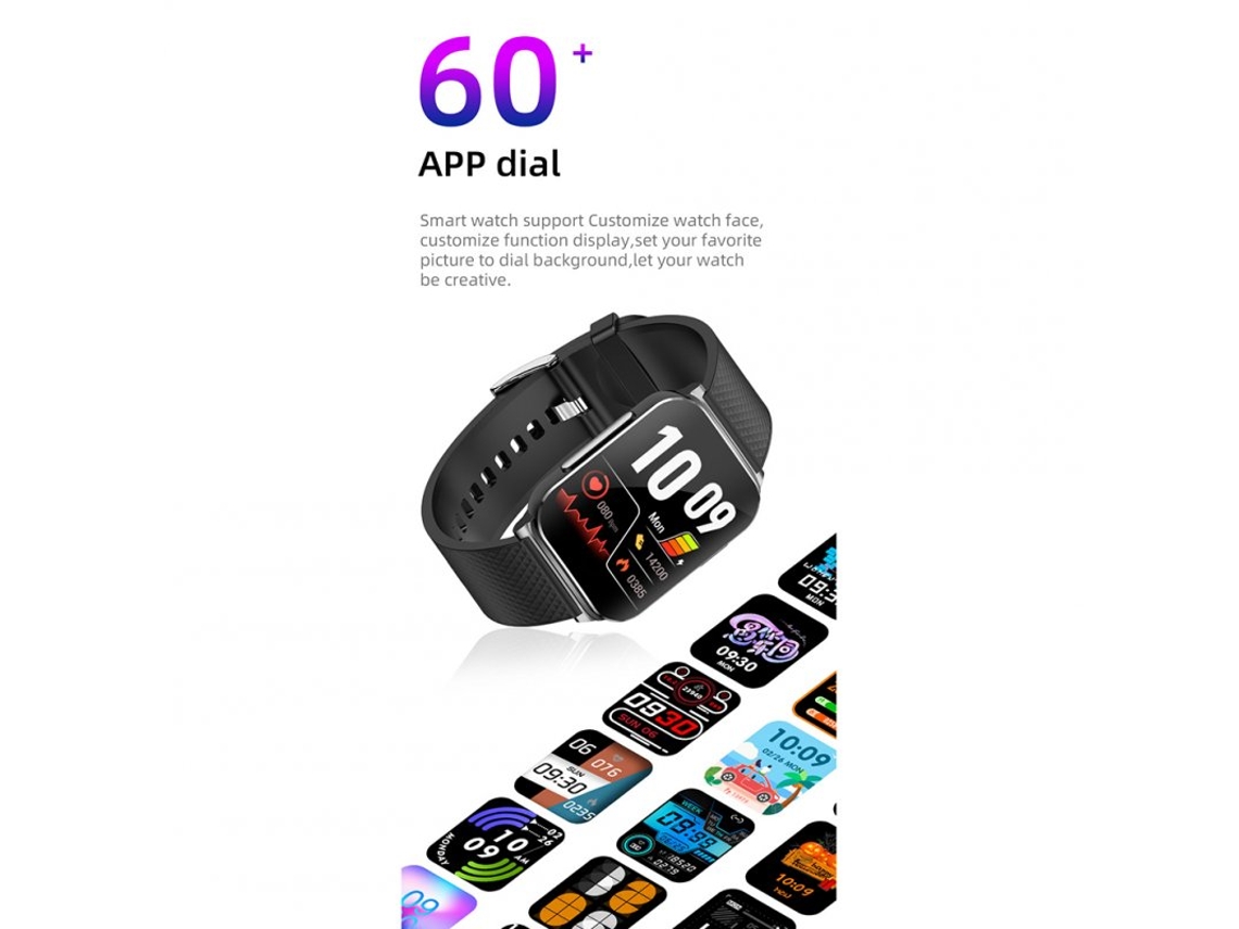 Smartwatch Ep03 com Tela Sensível Ao Toque Completa Ecg Monitoramento ...